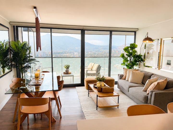 Moderno Depto Con Terraza Y Vista A La Cordillera - Las Condes