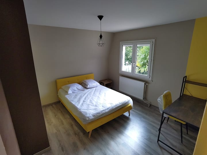 Chambre (N°4) Meublée - Maison Partagée - Caen