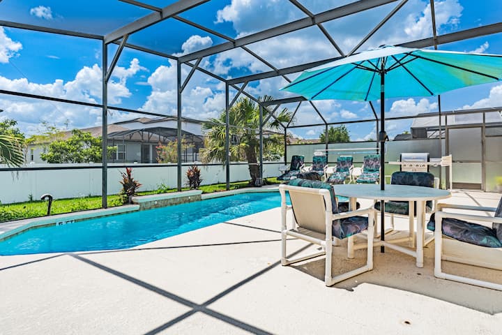 Disney Area, South Facing Pool, Family Villa - Kissimmee, FL