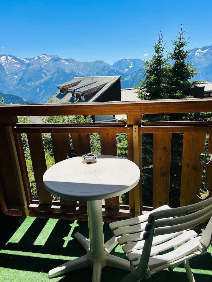 Cocooning Studio Rénové Avec Balcon Pour Deux - Oz-en-Oisans