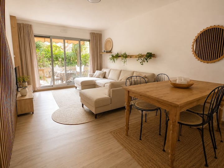 3 Pièces Avec Jardin Privé, Piscine Et Tennis - Juan-les-Pins