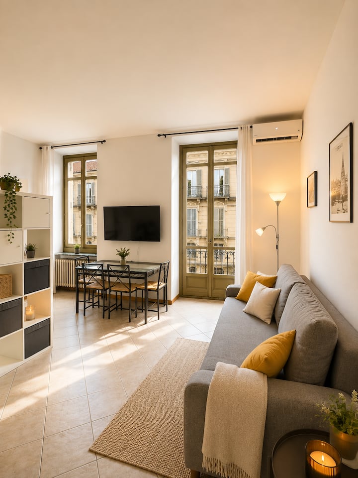 Loft Design Vicino Porta Susa | Netflix E Wi-fi - 토리노