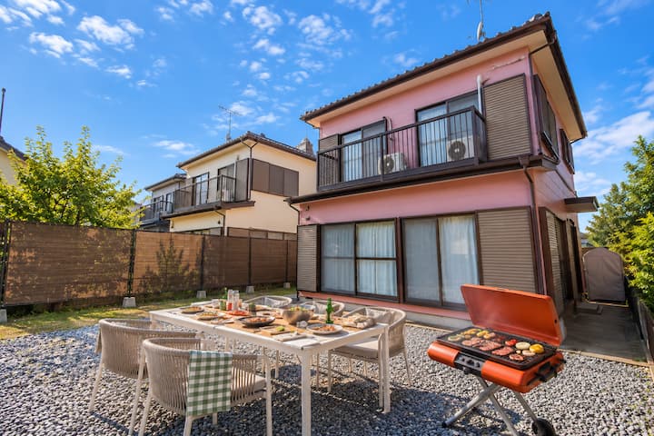 [Oarai]100㎡ Home｜big Screen｜bbq｜8 Guests｜3 Cars - Mito