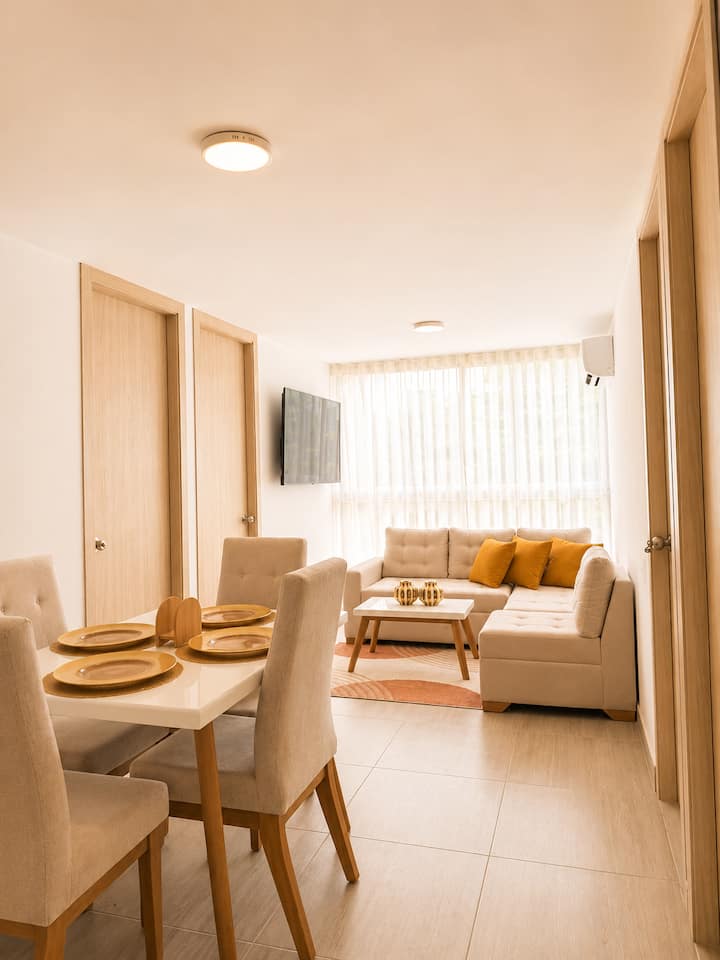 Mediterranean Two Bedroom Apartment In Miramar - Barranquilla