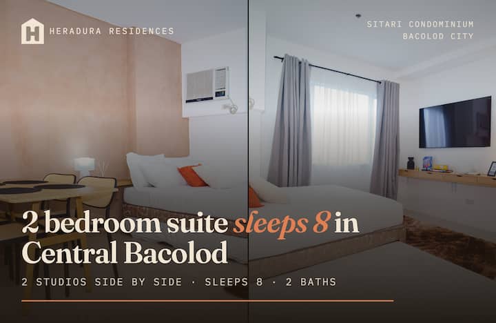2 Bedroom Suite Sleeps 8 In Central Bacolod - Bacólod