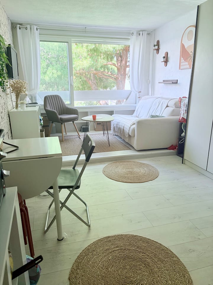 Studio Cabine 4 Personnes à 700m De La Mer+piscine - Port Camargue