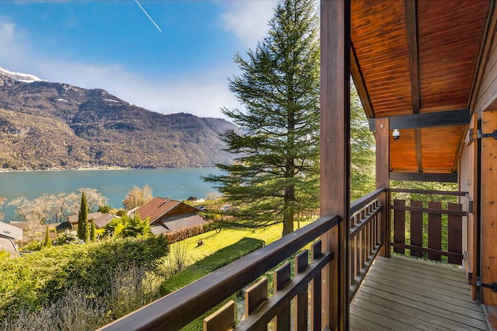 Chalet Avec Vue Panoramique Sur Le Lac Dannecy - Doussard