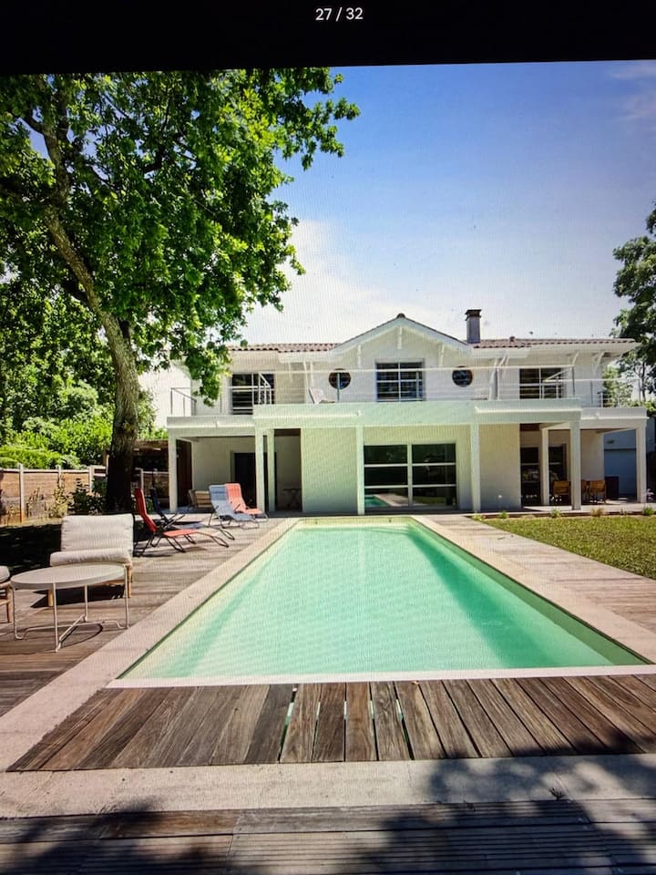 Arcachon Bay Luxury Villa Taussat Pool & A.c - Lanton