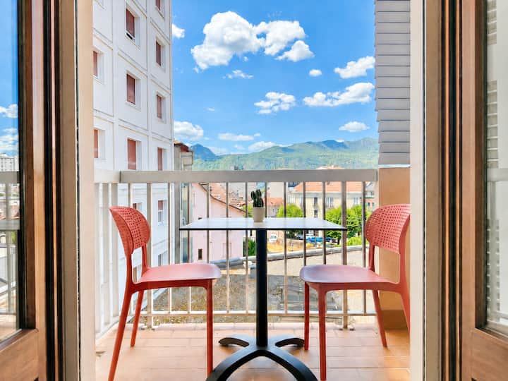 Balcon Vue Montagne - 6 Pers - Proche Thermes - Aix-les-Bains