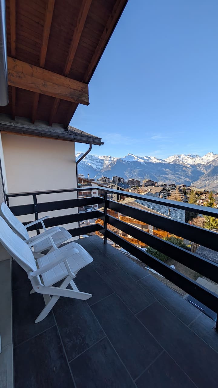 Near Telecabine, 3.5rooms, Free Parking, Panorama - Nendaz