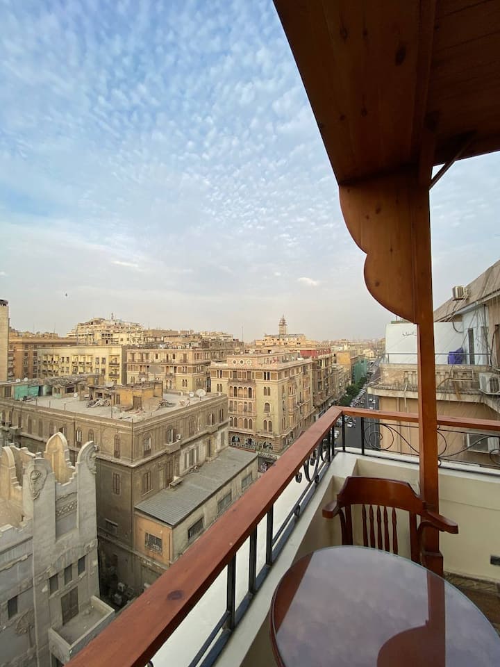 Spacious Triple Room | Central Metro Hub & Terrace - Cairo