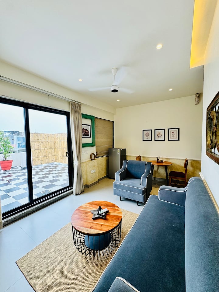 Villa Palm Stone - 1bhk Penthouse | Malviya Nagar - Jaipur