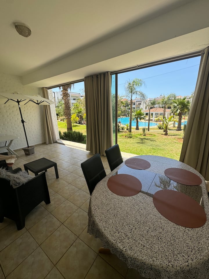 Superbe Appartement à Marina Golf Avec Piscine - Asilah