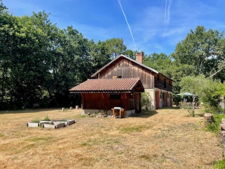 Pelouche~maison Landaise Famille Nature Lac 11p - Landes