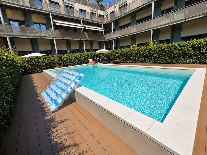 Modern Apartment With Pool & Patio - Sesto San Giovanni