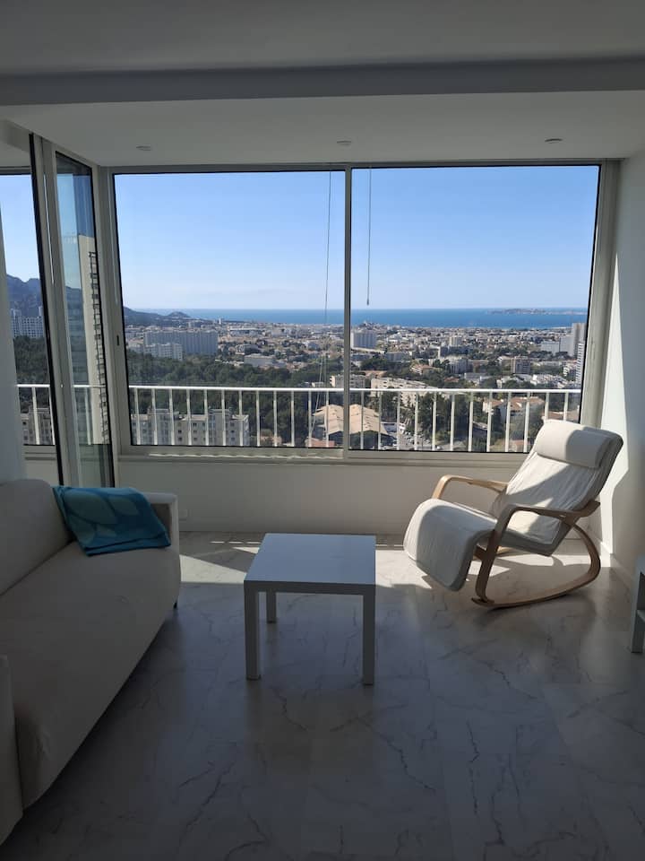 Vue Mer Et  Marseille, Climatisé, 3 Chambres, 2sdb - Marsella