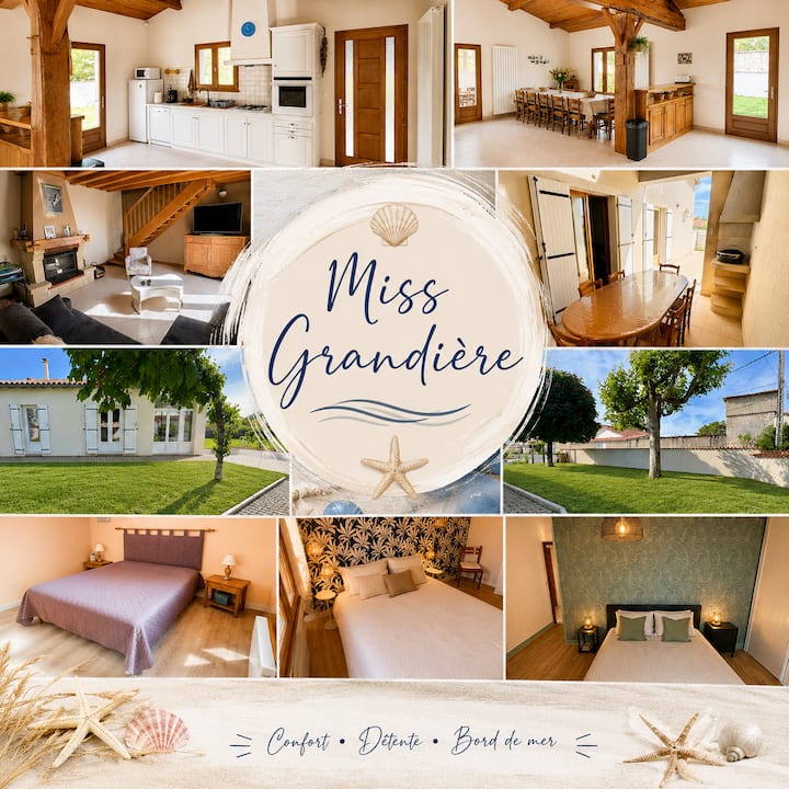 Maison Lumineuse 6p/proche Plage&activité Jardin - Meschers-sur-Gironde