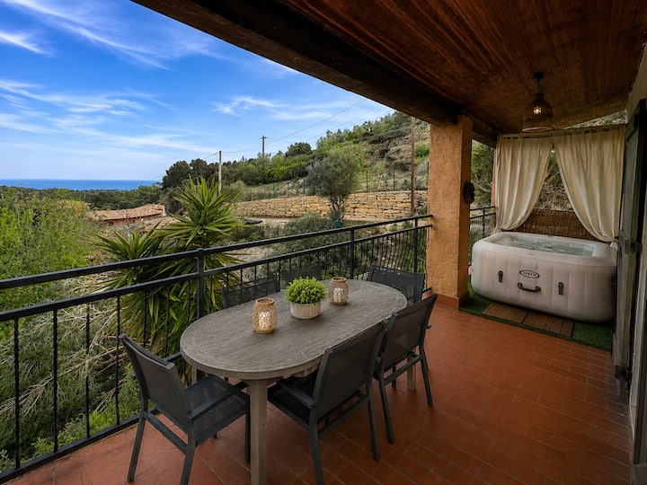 T4 Vue Mer Au Calme Et Jacuzzi - La Ciotat