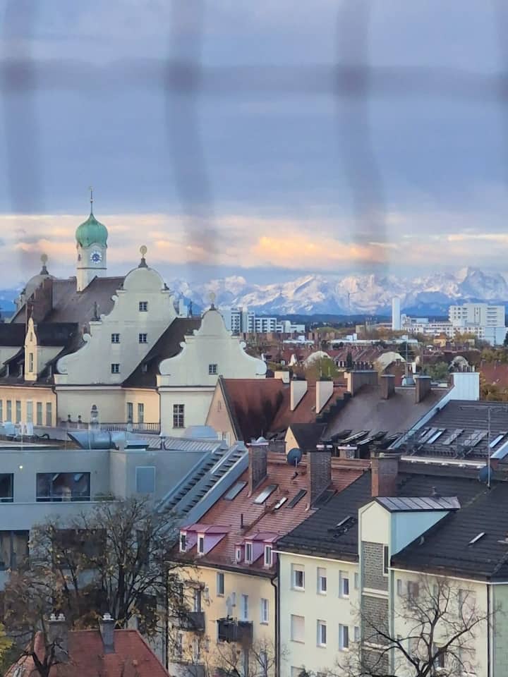 Schöne Aussicht Auf Die Alpen, Wohnung In Laim - Munich