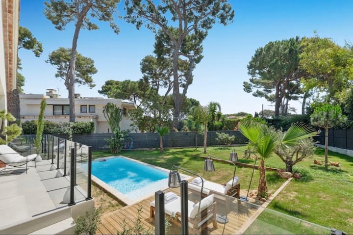 Villa Cap D'antibes 6 Prs, Vue Mer, Climatisation - Antibes