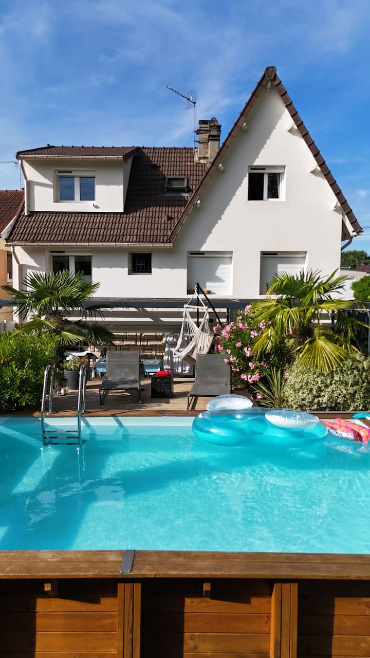 Chambre Sdb Privée Piscine 30 Min Disneyland - Noisy-le-Grand