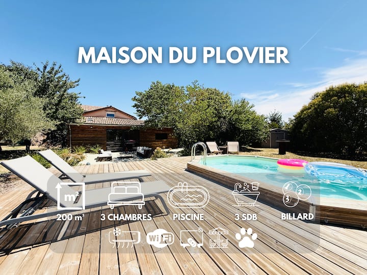 Piscine  Billard  7pers  Clim  Gare Tgv  A7 - Valence