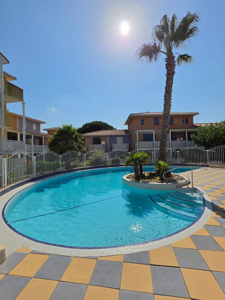 Cap D'agde : Maisonnette Cosy, Piscine Et Plage - Agde