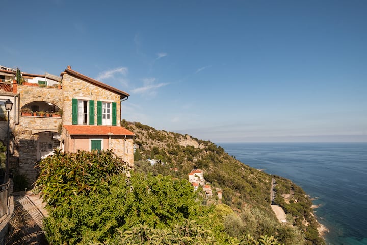 Entre Ciel Et Mer. Maison Avec Vue Sur La Riviera. - Ventimiglia