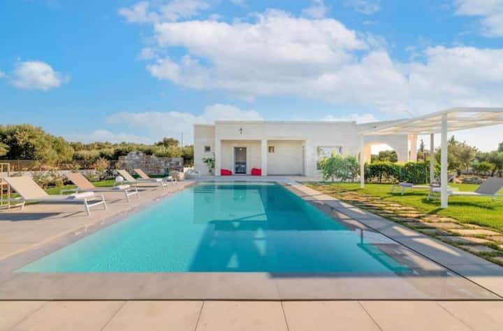 [Villa Di Lusso Vista Mare] Piscina Privata - San Vito dei Normanni