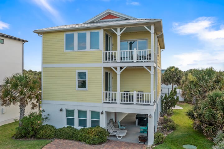Coastal Canary - Hot Tub, Beach, Fire Pit - Flagler Beach, FL