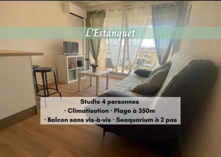 Studio 4 Pers - Clim - Balcon - Plage Grau-du-roi - Port Camargue
