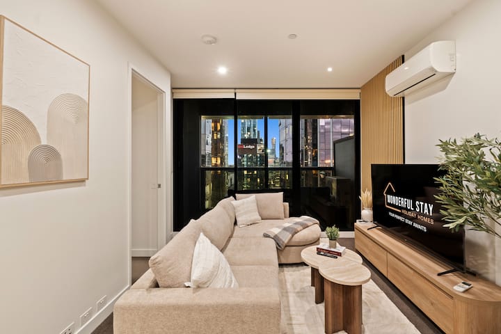 Luxe Sky High 2b2b Cbd Apt W/ Pool, Gym & Sauna - 澳洲
