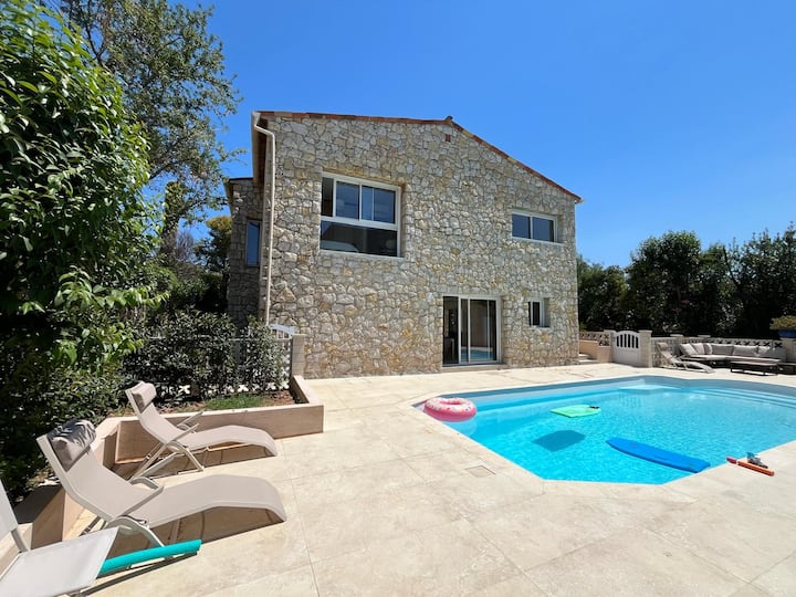 La Mésange Villa Avec Piscine Et Jardin - Antibes