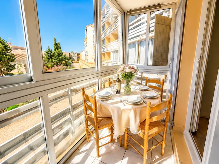 Le Petit Ponton  T2 Port Leucate, Plage 3 Min - Fitou