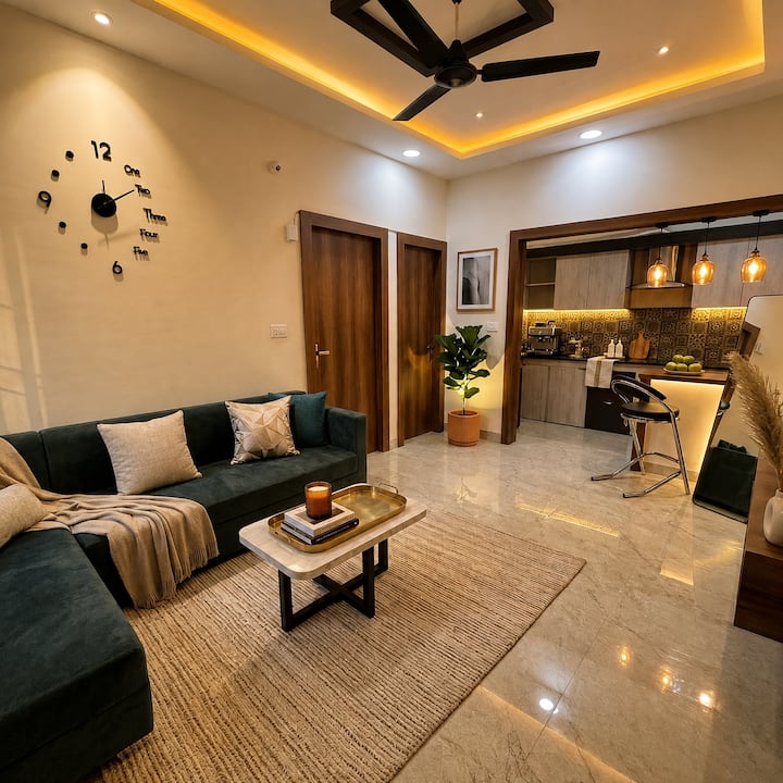Velora:couple Friendly Luxe 1bhk | Bombay Hospital - Indore