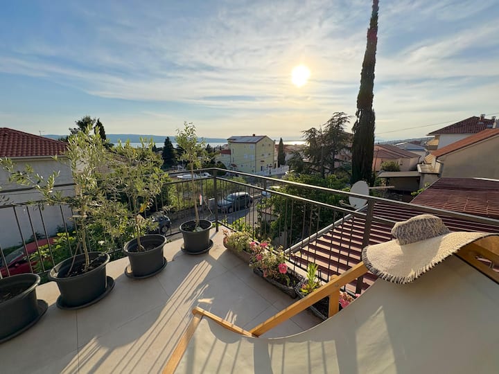 Taniti Studios | Studio Blue For 3 Terrace&seaview - Selce