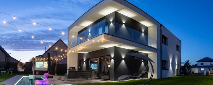 Villa D'architecte 4 Chambres, Piscine & Terrasse - Colmar