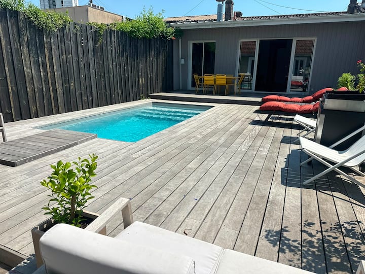 Maison Dartiste | Piscine | Terasse | 3 Chambres - Bordeaux