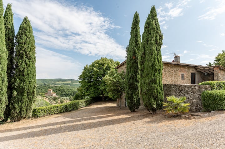 Villa Ellere Con Vista Sui Vigneti - Chianti - Radda in Chianti