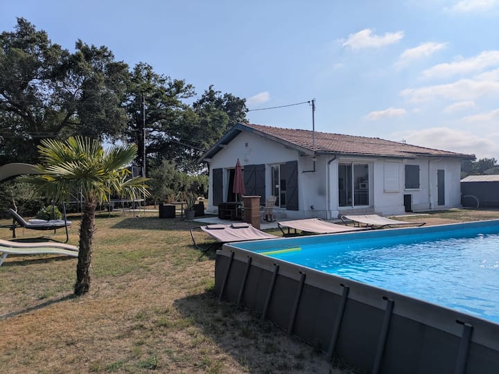 Villa Calme Avec Piscine à 20 Min De L'océan - Landes