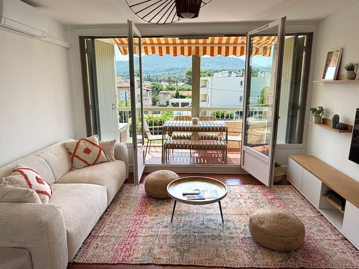 Appartement Climatisé, Parking, Wifi, Plage à 200m - Saint-Cyr-sur-Mer