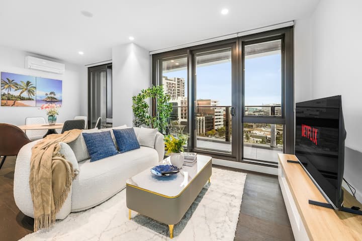 Brand New 3br Unit Rooftop Pool  Free Parking - Rod Laver Arena