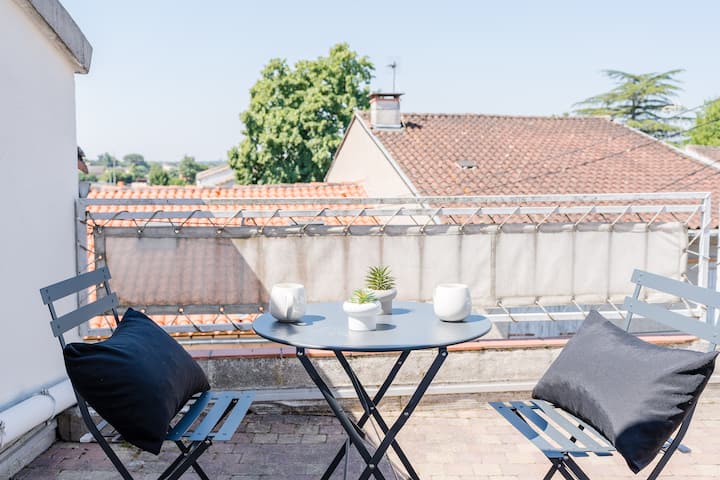 T2 Lumineux  Terrasse  Saint-jory - Grenade