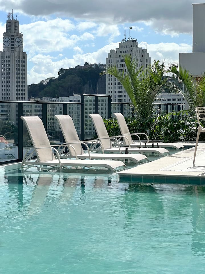 Rooftop Com Piscina, Sauna E Sky Lounge |405| - Rio de Janeiro