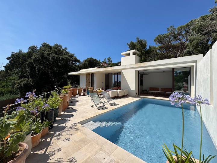 Villa Contemporaine Avec Piscine Et Vue Mer - Rayol-Canadel-sur-Mer