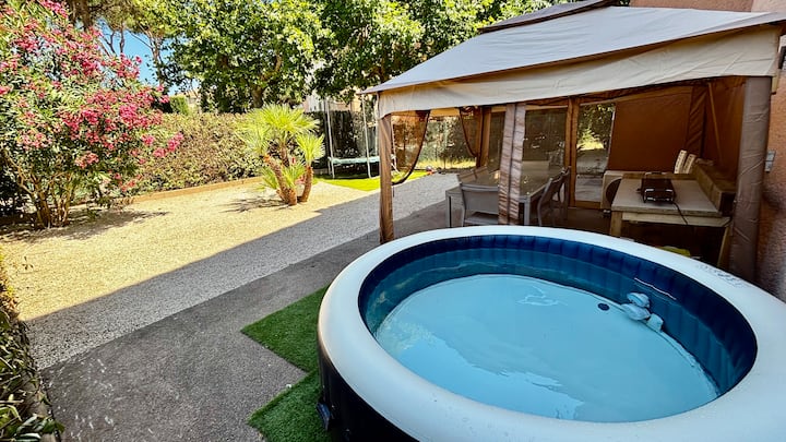 Oasis Familiale Avec Grand Jardin Privée & Spa - Fréjus