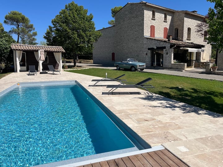 Mas De La Rode  Piscine, Tennis & Vue Ventoux - Mont Ventoux