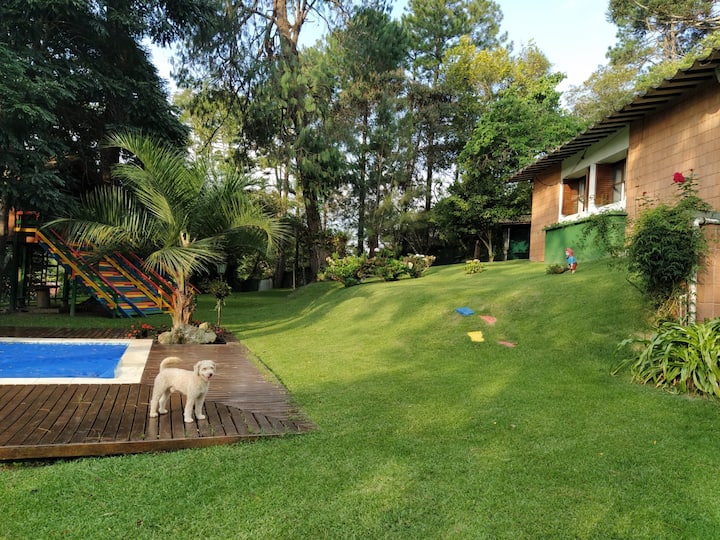 Chácara Completa Sp | Piscina, Jogos E Pôr Do Sol - Cotia