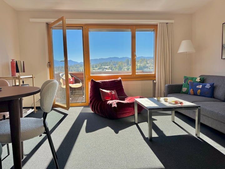Appartement Ensoleillé Avec Vue Panoramique - Flims