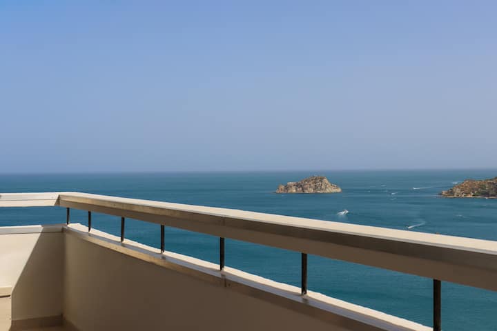 Apartamento Con Vista Al Mar | Piscina | Playa - Santa Marta, Colombia
